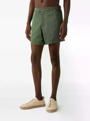 Zegna Swim Shorts With Logo Detail