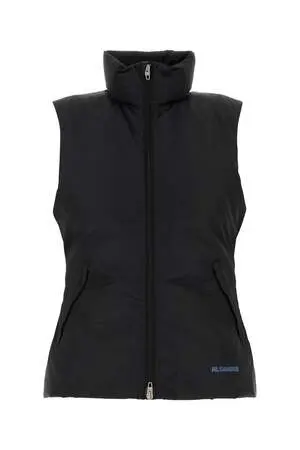 JIL SANDER Polyester Sleeveless Jacket - Black