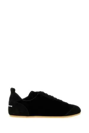 JIL SANDER Velvet And Suede Sneakers - Black