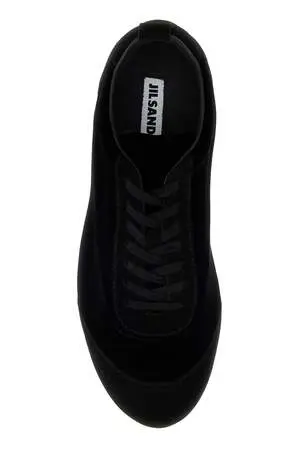 JIL SANDER Velvet And Suede Sneakers - Black