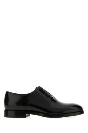 Brunello Cucinelli Leather Lace-up Shoes - Black