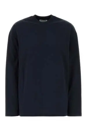 JIL SANDER Midnight Cotton T-shirt Blue