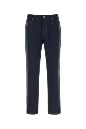Brunello Cucinelli Dark Felt Pant - Blue