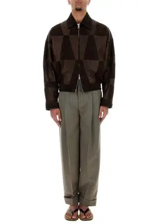 Versace Embroidered Twill Wide-leg Trousers