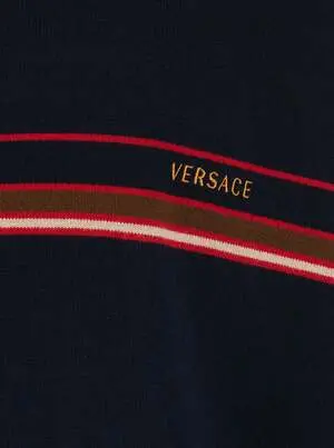 Versace Collo Polo In Cotone