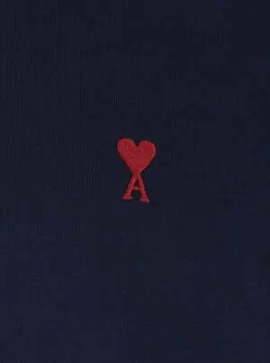 AMI Paris Crew Neck T-shirt With Embroidered Logo
