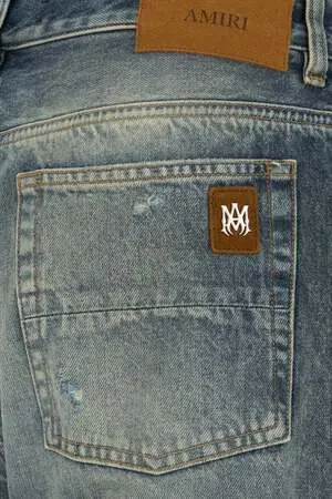 Amiri Stonewashed Distressed Denim Jeans