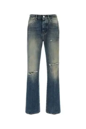 Amiri Stonewashed Distressed Denim Jeans - Blue