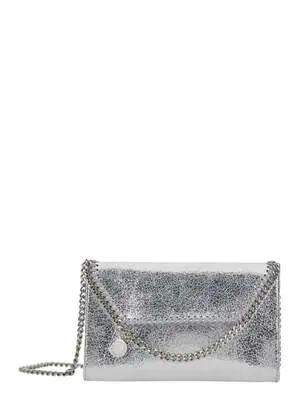Stella McCartney Falabella Wallet W/ Chain Bag In Metallic Synthetic Fabric - Multicolor