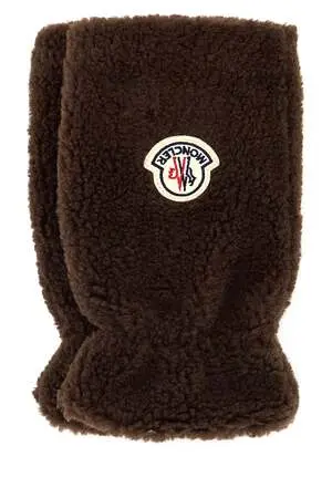 Moncler Teddy Gloves - Brown