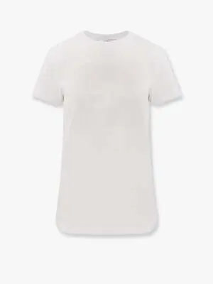 Max Mara MAX MARA Giovane Cotton T-Shirt With Rhinestone Logo Multicolor