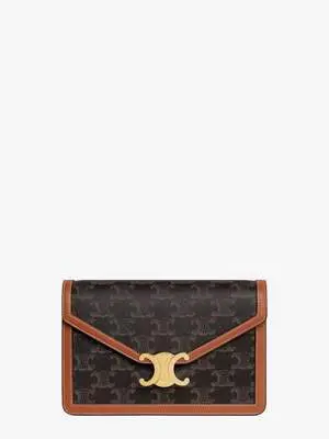 Celine Wallet On Chain Margo Shoulder Bag - Tan