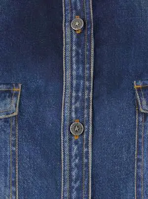 GOLDEN GOOSE Classic Collar Denim Shirt - Multicolor