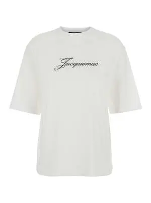 Jacquemus Cotton T-shirt With Logo - Multicolor