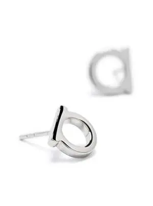 FERRAGAMO Gancini Earrings - Silver