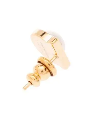 FERRAGAMO Stud Earrings With Pearl Detail - Multicolor