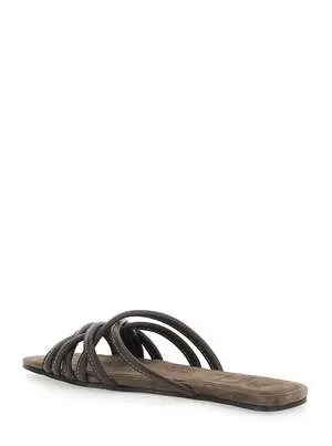 Brunello Cucinelli Twisted Strap Sandals