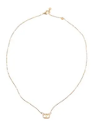 Valentino Garavani Ovalette Metal/strass Necklace - Multicolor