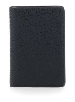 MAISON MARGIELA Wallet With Four Stitches On The Back In Black Leather For - Multicolor