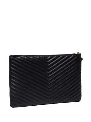 Saint Laurent Jolie' Chevron Leather Pouch - Multicolor