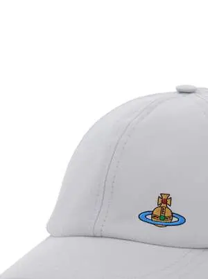 VIVIENNE WESTWOOD Cotton Baseball Cap With Orb Embroidery - Multicolor