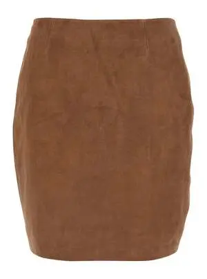 ROTATE BY BIRGER CHRISTENSEN Suede Mini Skirt - Multicolor