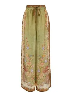 Zimmermann Indra Silk Pants - Multicolor