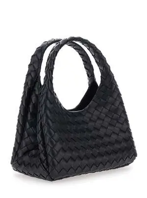 Bottega Veneta Small Campana Shoulder Bag - Black