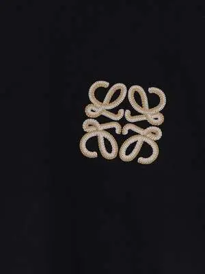 Loewe Cotton T-shirt With Embossed Anagram Logo