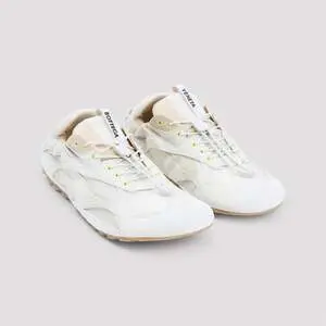Bottega Veneta Orbit Flash Suede Sneakers - White