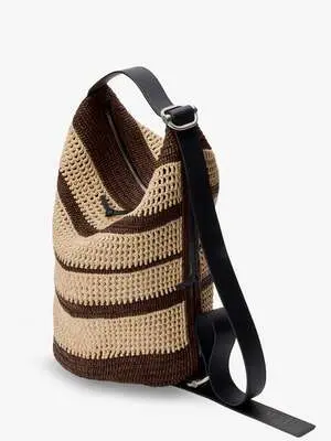 Loewe Raffia Bucket Bag - Multicolor