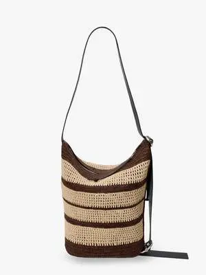 Loewe Raffia Bucket Bag - Multicolor