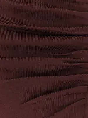 SELF-PORTRAIT Draped Knitted Long Dress