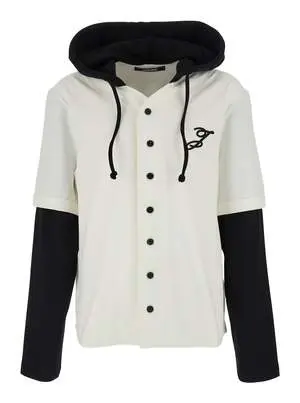 Jacquemus Le Tshirt Letro Ml Long Sleeve Hooded Top - Multicolor