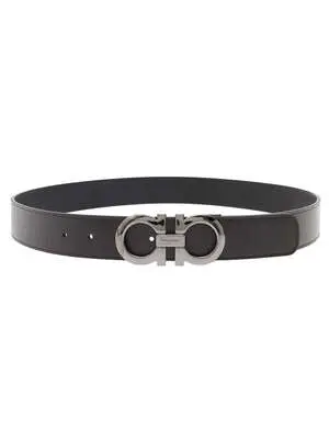 FERRAGAMO Gancini Belt - Brown