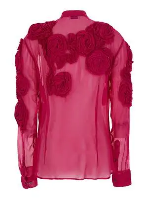 Dries Van Noten Embroidered Silk Shirt - Multicolor
