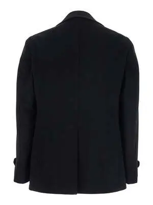 Tagliatore Wool Coat With Button Closure