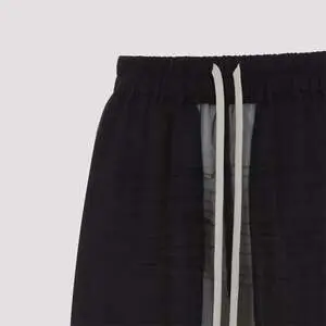 Rick Owens Silk Chiffon Drawstring Shorts