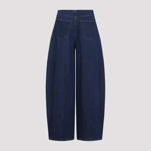 JIL SANDER Medium Denim Wide Leg Pants