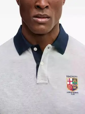 HACKETT Embroidered-logo Piqué Polo Shirt