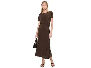 Vince Directional Pleated Twist Dress