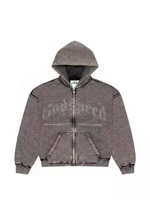 GODSPEED Og Logo Zip-up Hoodie - Grey