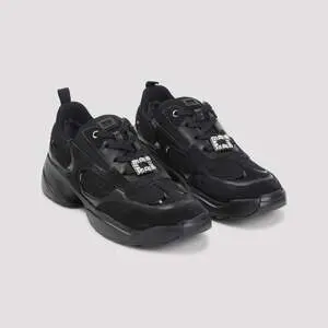 ROGER VIVIER Run Mini Strass Lace-up Sneakers