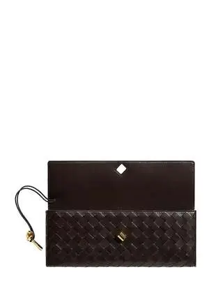Bottega Veneta Andiamo Clutch In Woven Nappa