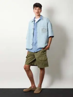 Loewe Cotton Cargo Bermuda Shorts