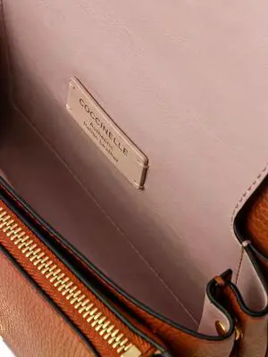 COCCINELLE Arlettis Grained-leather Crossbody Bag