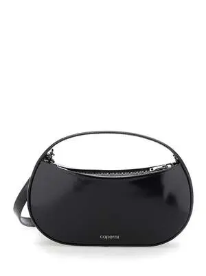 Coperni Sound Swipe Small' Black Handbag With Logo Detail In Leather - Multicolor