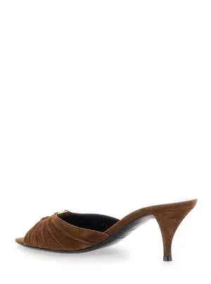 Saint Laurent Babylone 60" Heeled Mules