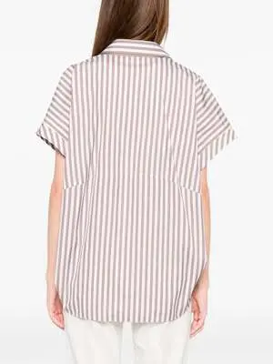Brunello Cucinelli Embellished Collar Shirt - Multicolor