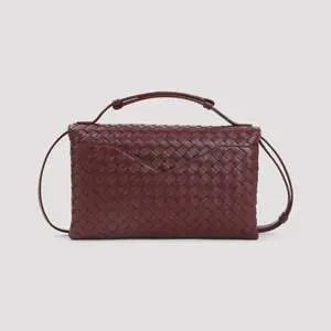 Bottega Veneta Knot Lock Shoulder Bag - Red
